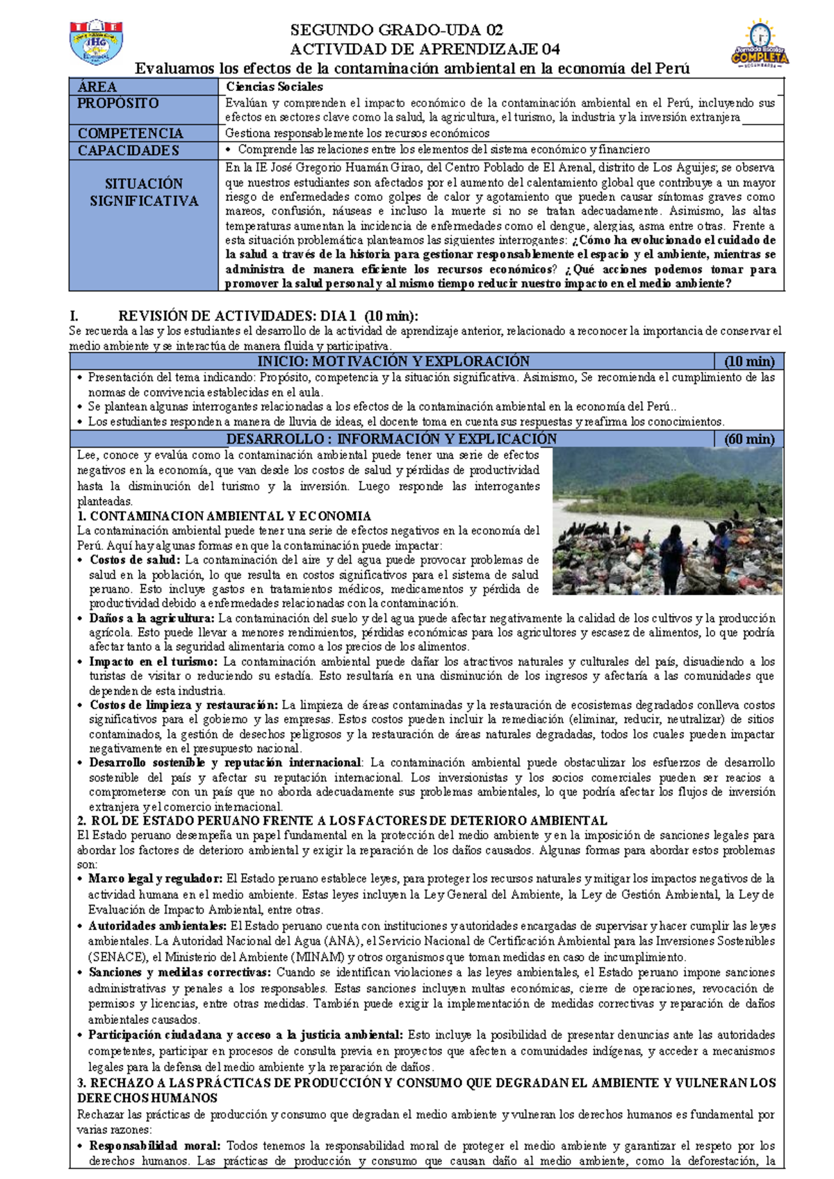 Evaluación de la Contaminación Ambiental y su Impacto Económico - CC.SS ...