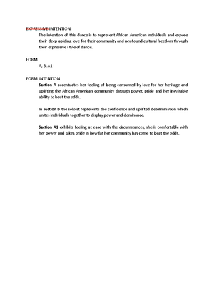 VCE Dance Terminology - Abstraction A choreographic device where a ...