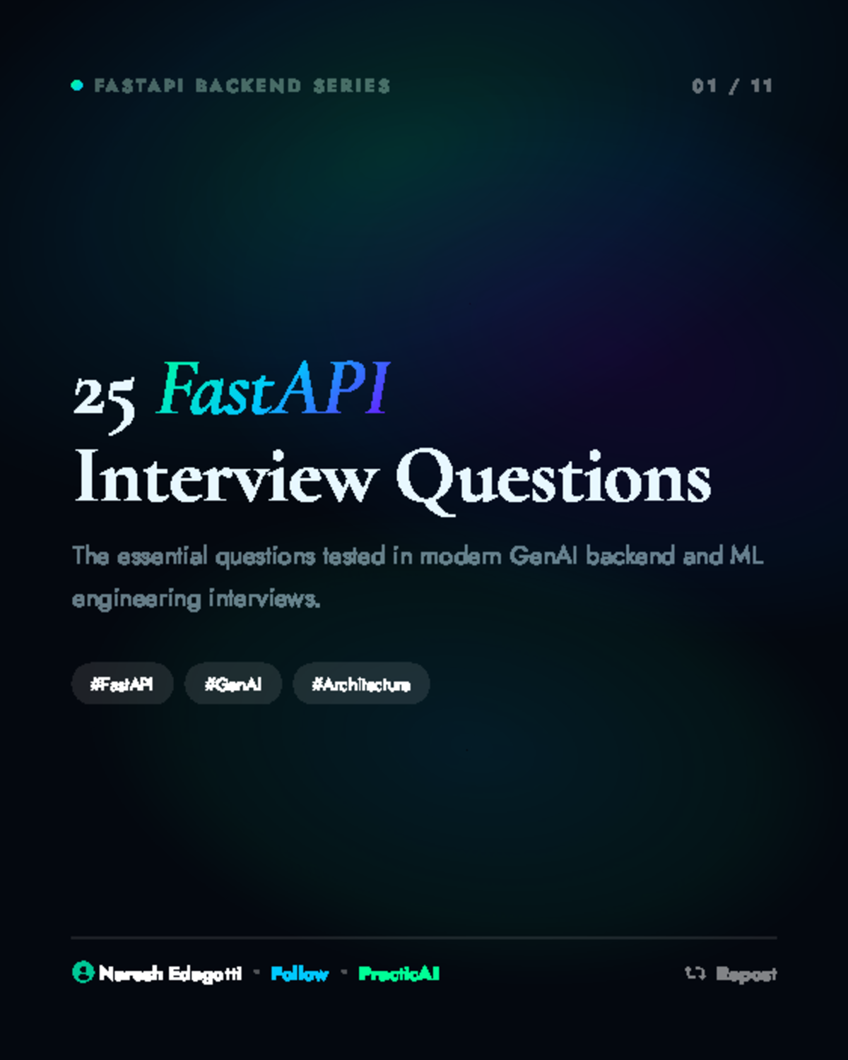 FA S TA P I B A C K E N D S E R I E S 01 11 25 FastAPI Interview ...