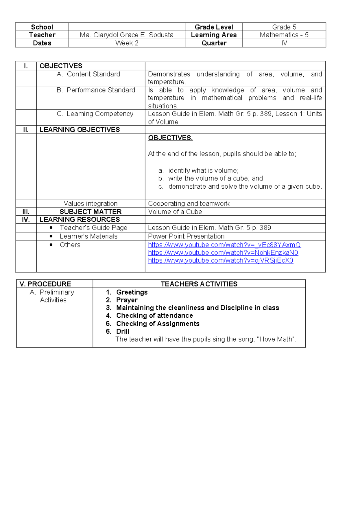 729131964 Lesson Plan: Exploring Volume of Cubes & Rectangular Prisms ...