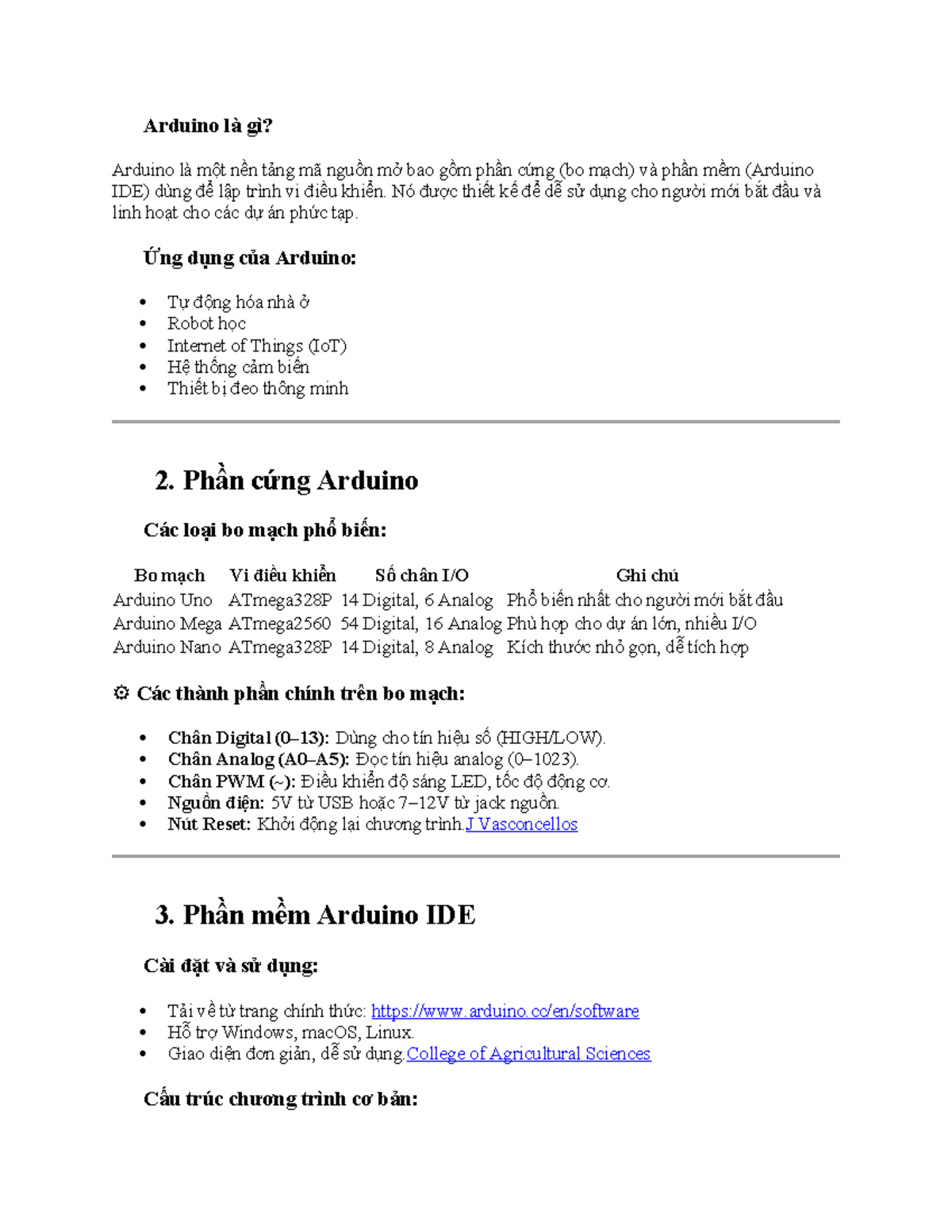 Hướng Dẫn Sử Dụng Arduino: Phần Cứng, Phần Mềm và Dự Án Mẫu - 2131231 ...