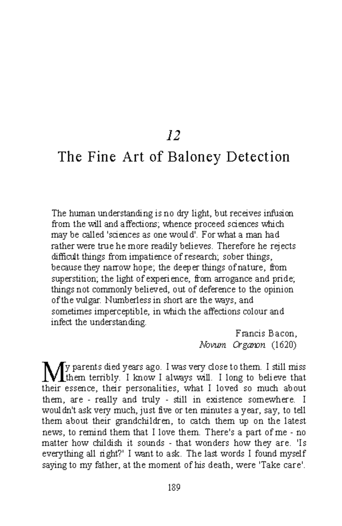 Baloney Detection: Critical Thinking Tools in Science & Society - Studocu