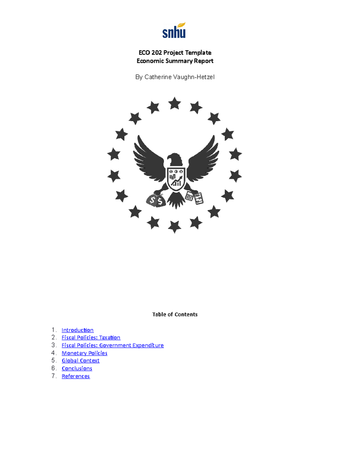 ECO 202 Macroeconomics Final Project: Economic Policy Analysis Report ...