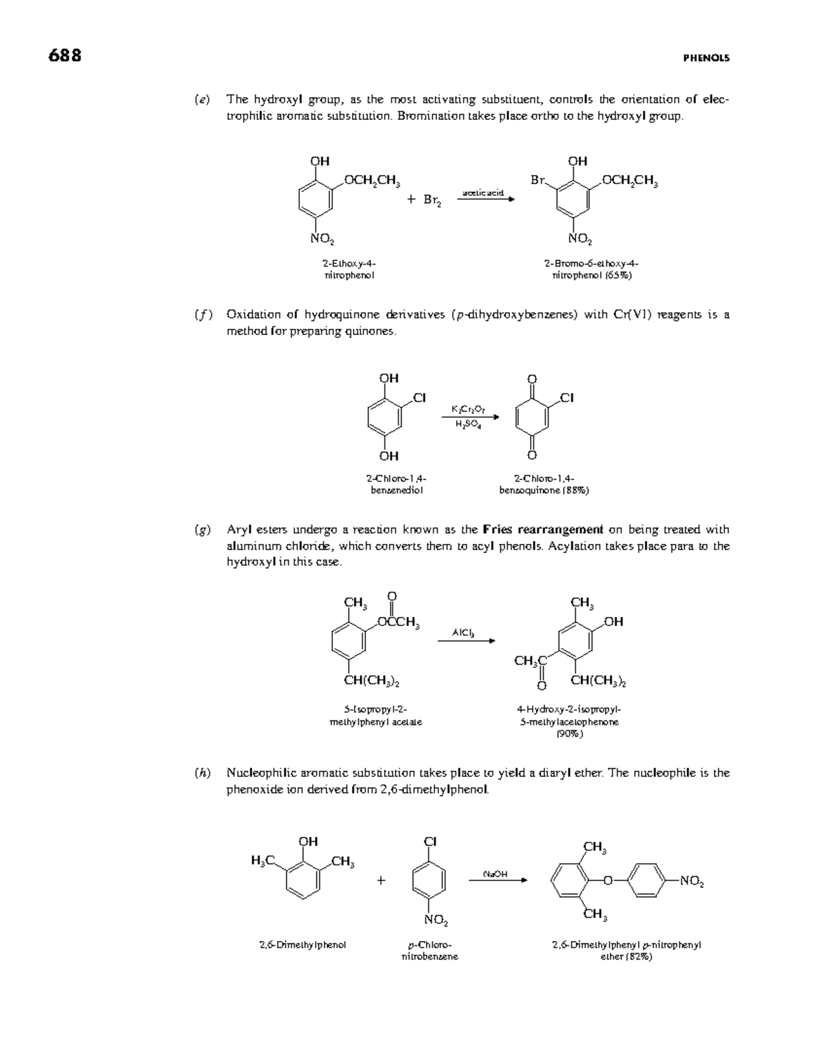 688 Organic Chemistry: Electrophilic Aromatic Substitution & Reactions ...