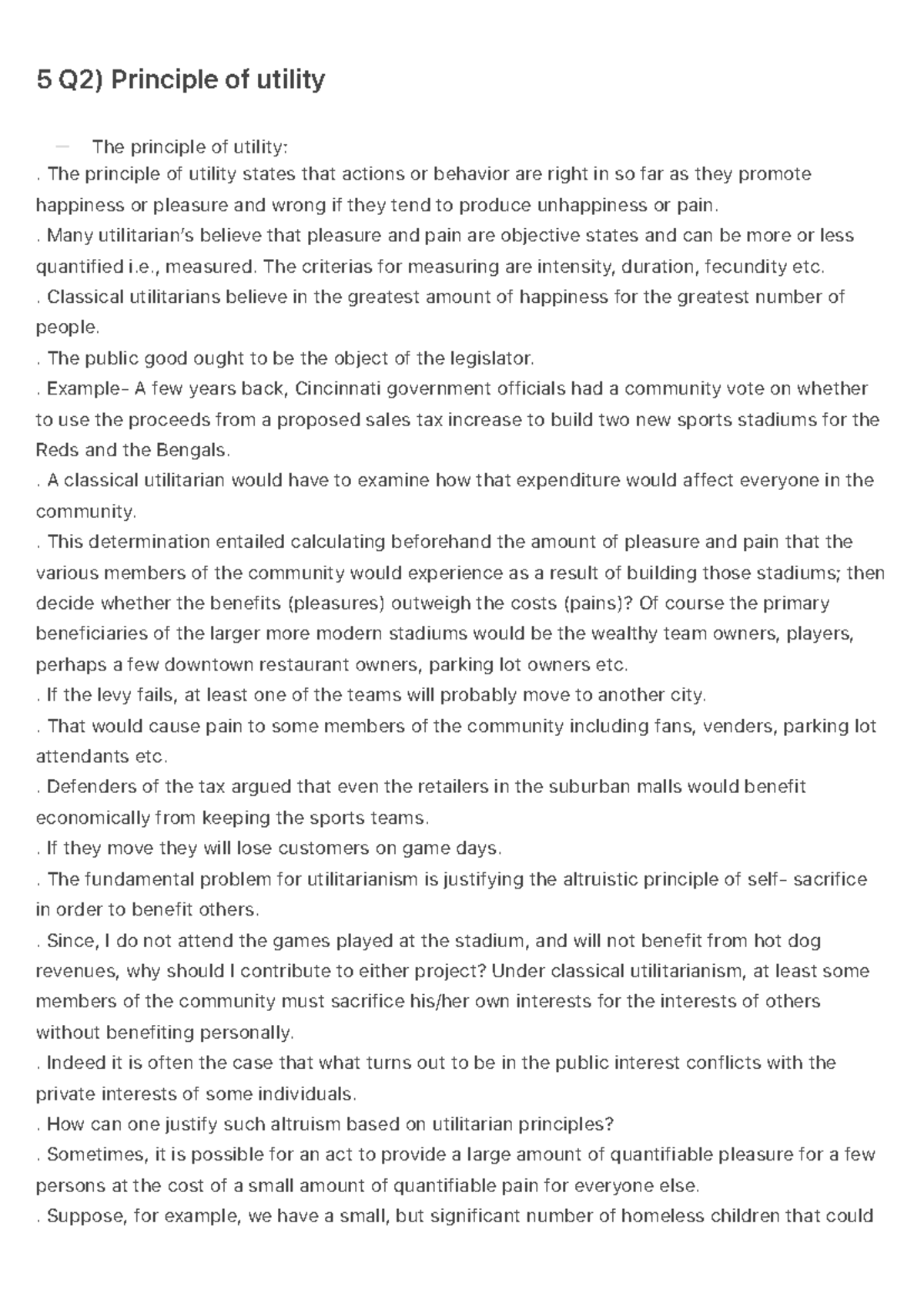 Principle of utility - The principle of utility states that actions or ...