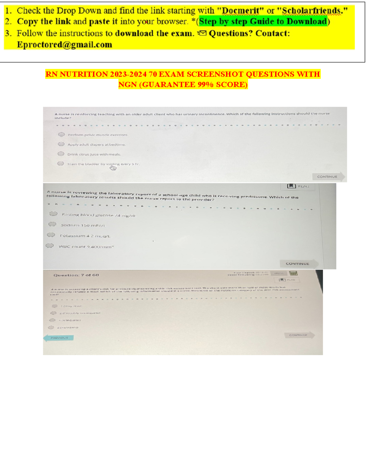 RN ATI Nutrition Proctored Exam 2023-2024, 70 Q&A, NGN Verified Study ... RN ATI Nutrition Proctored Exam 2023-2024, 70 Q&A, NGN Verified Study ...