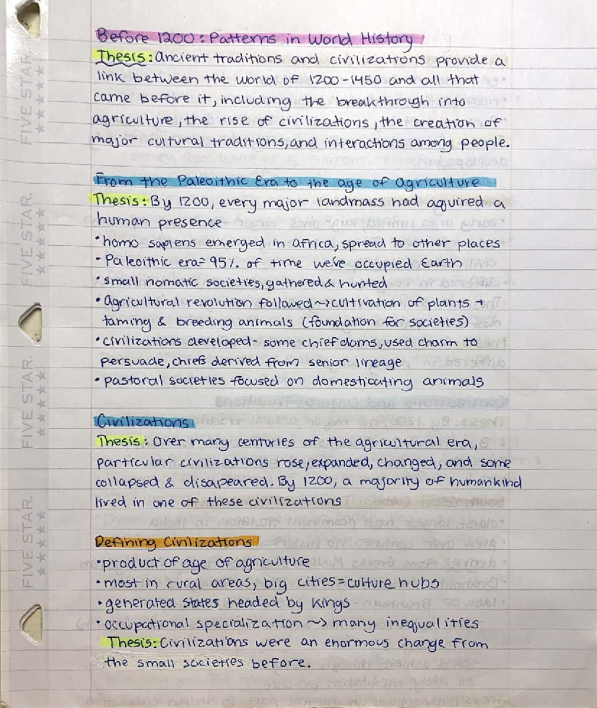 Chapter 1: Historical Perspectives Before 1200 - Patterns in World ...