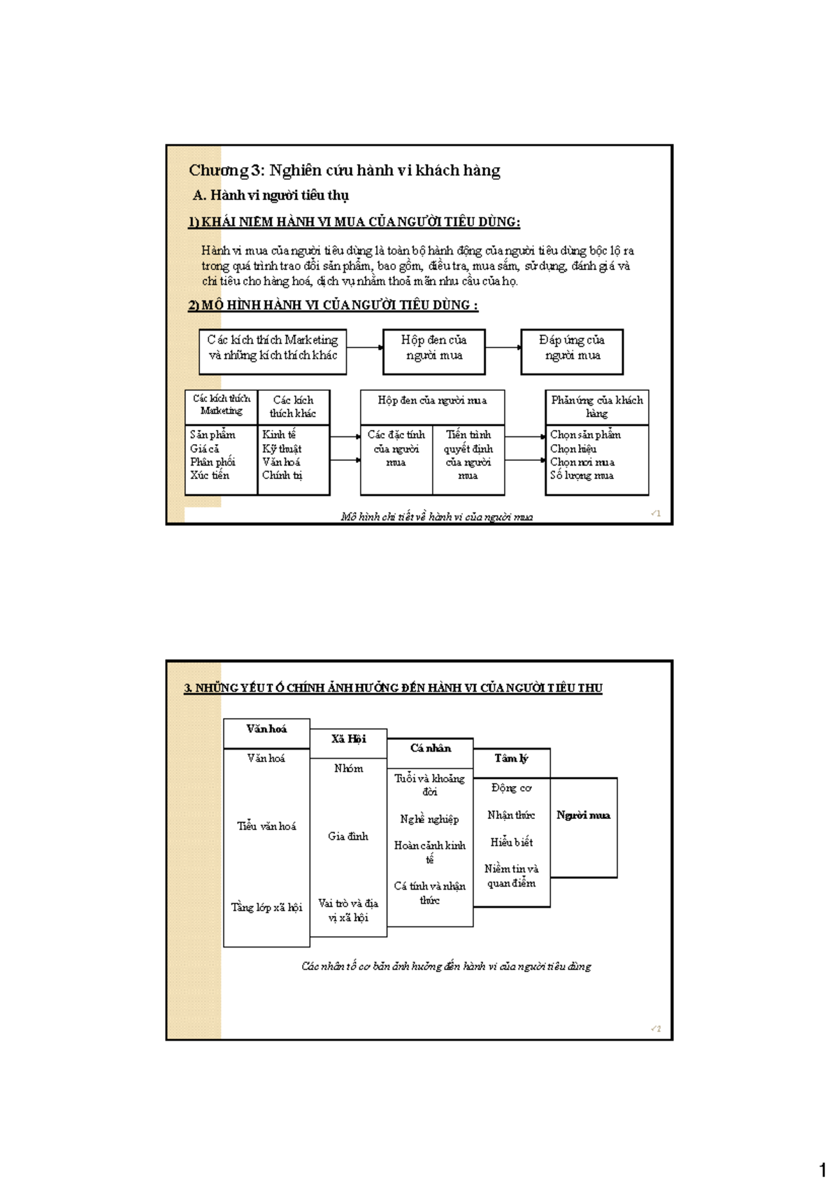 Chap 3 TViet - Chương 3: NghiÍn cứu h‡nh vi kh·ch h‡ng A. H‡nh vi người ...