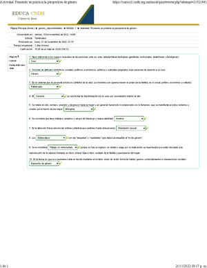 Examen Final Modulo 4 CURSO GENERO MASCULINIDADES CNDH - EDUCA CNDH Cursos en línea Página ...