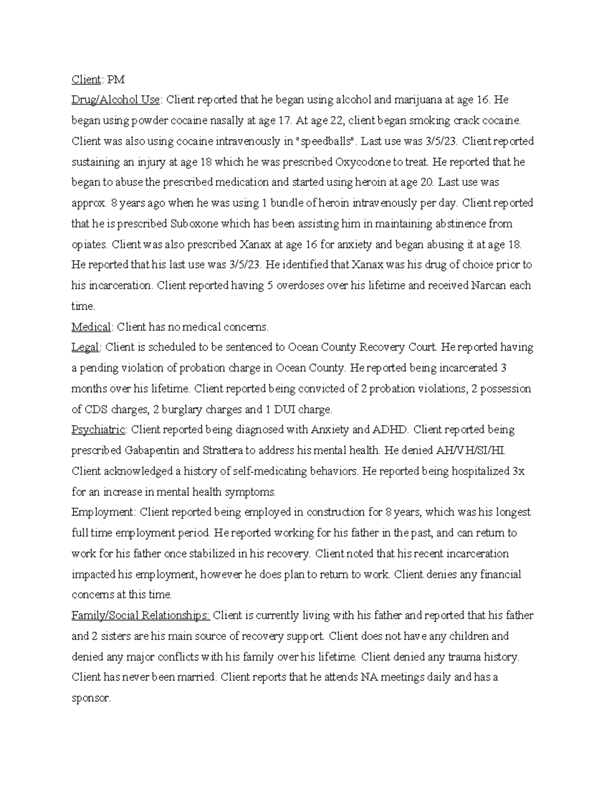 Comprehensive Master Problem List for Client PM - Studocu