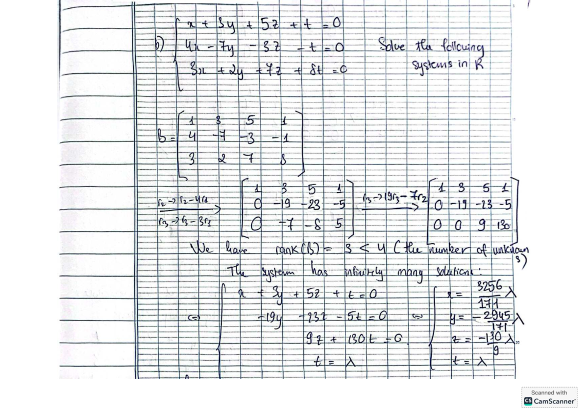 Systems of Equations Solutions - MATH 20260306 - Studocu