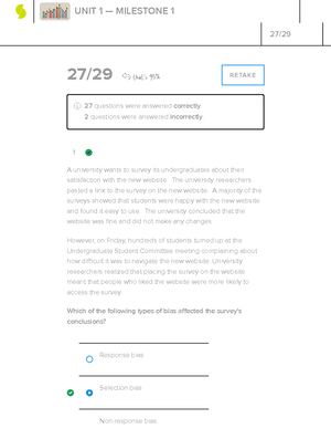 [Solved] Question content area top Part 1 Determine whether the variable - Statistics I (MAT220 ...