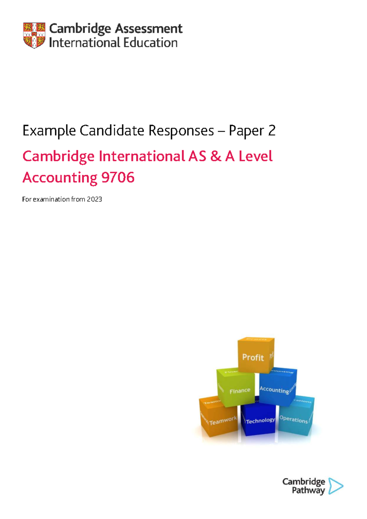 9706 Example Candidate Responses Paper 2 for 2023 Exam - Studocu