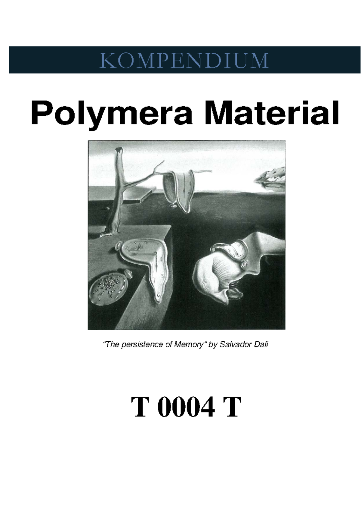 Polymeral material kompendium - T 0004 T KOMPENDIUM Polymera Material ...