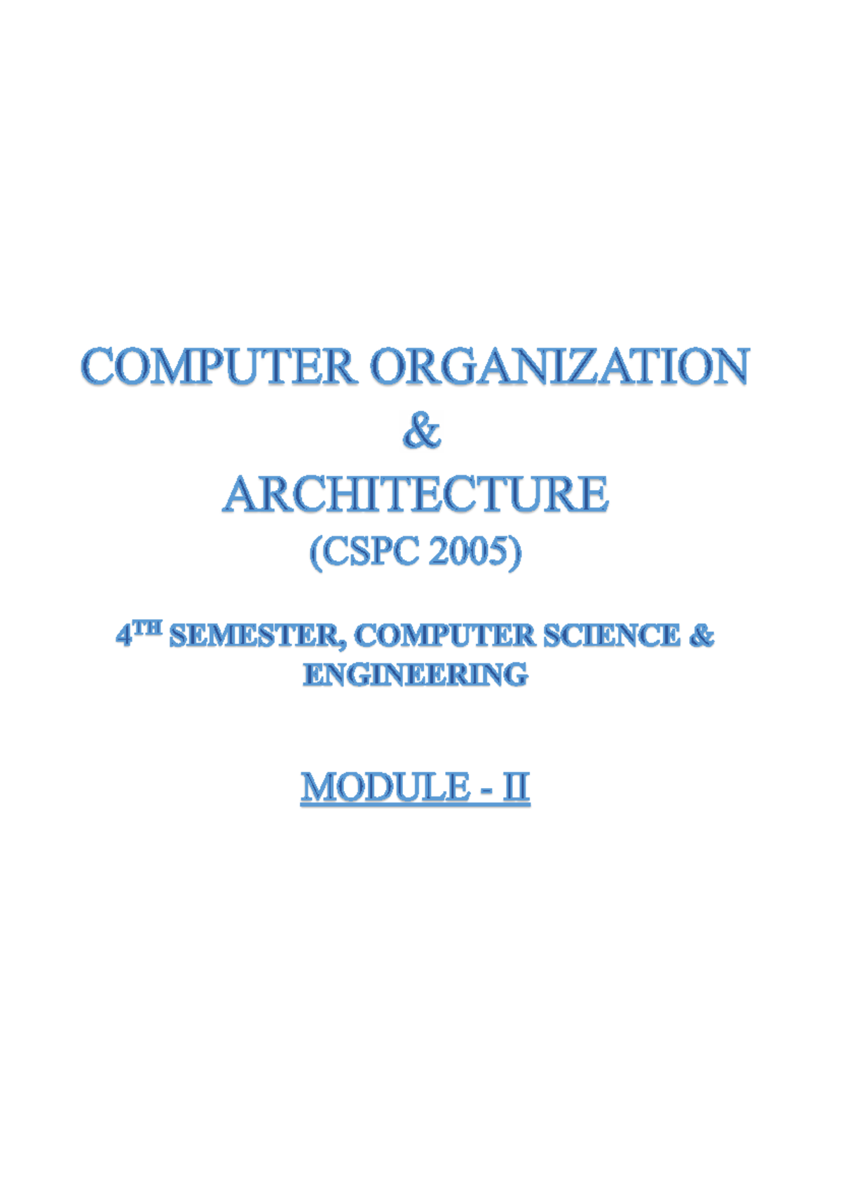 COA Module-II - data representation - NUMBER REPRESENTATION: UNSIGNED ...