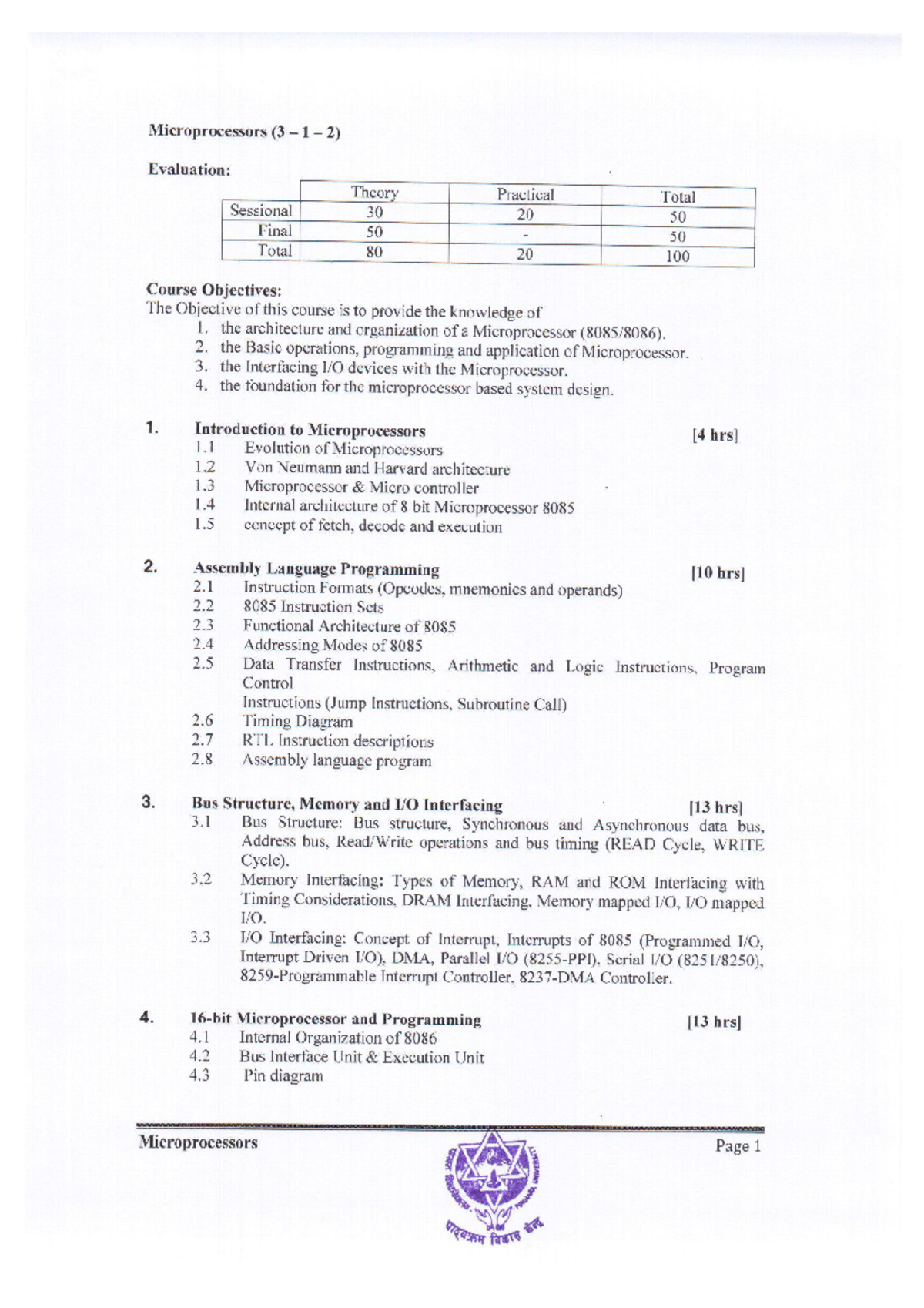 Microprocessors (3 1 2) Final Exam Study Guide and Past Questions - Studocu
