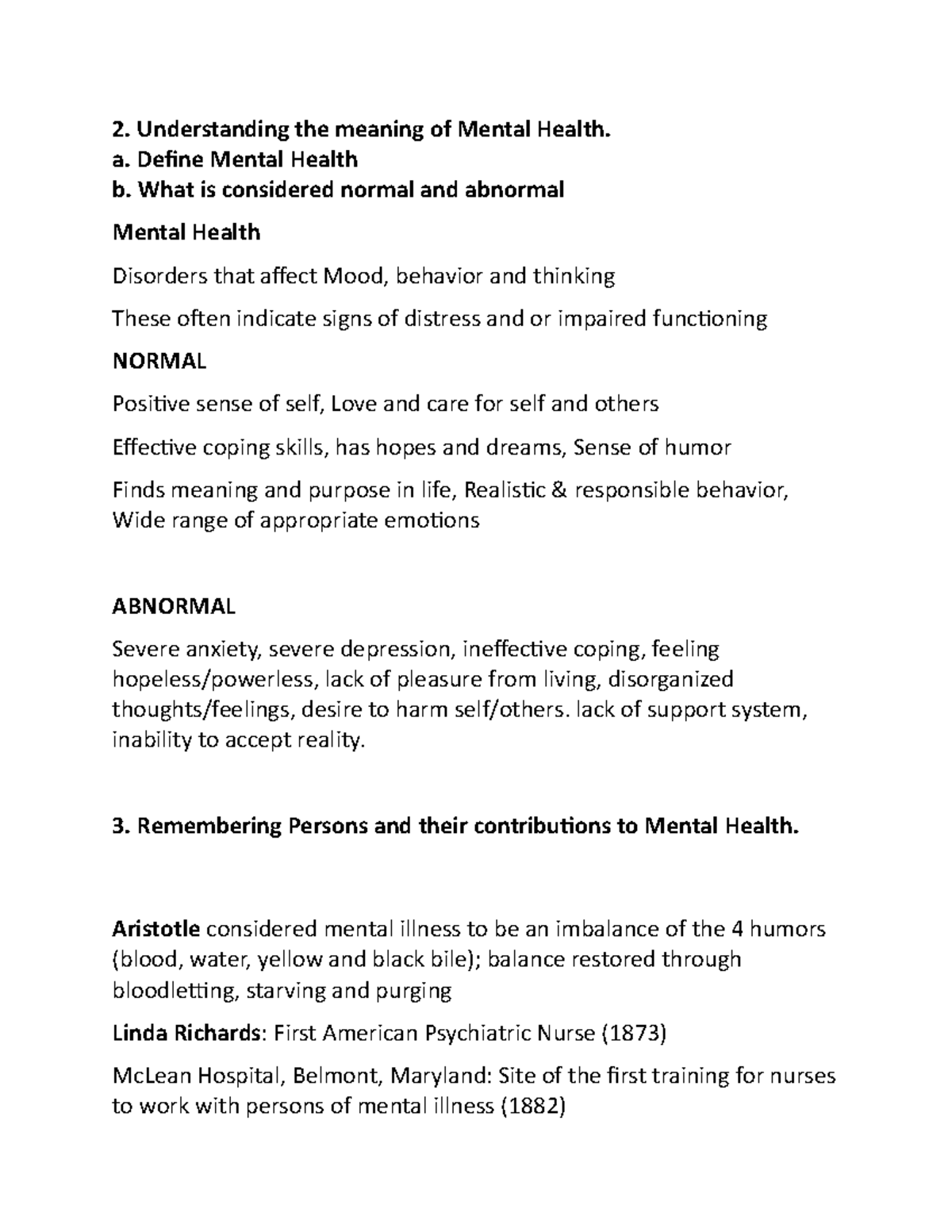Mental health exam blue print - Understanding the meaning of Mental ...
