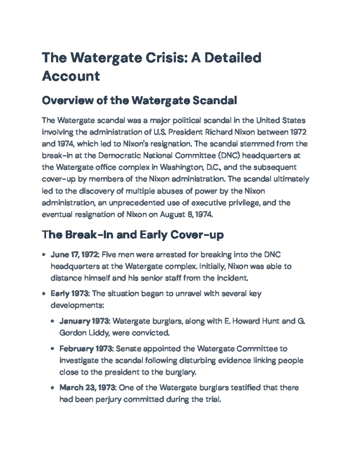 The Watergate Scandal: An In-Depth Analysis of Political Corruption ...