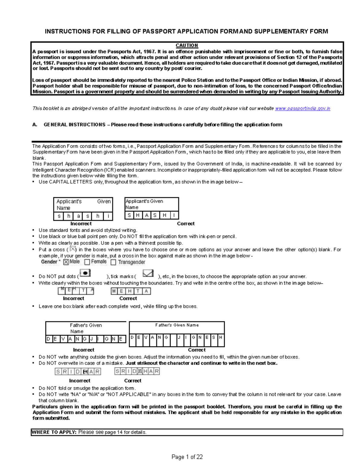 Application Form Instructions for Passport - V3 Guide - Studocu