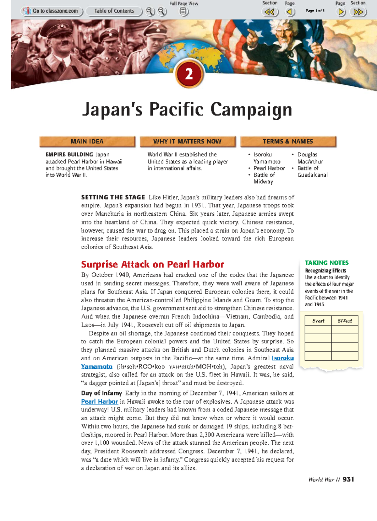 WWII 931: Allies' Strategic Offensives in the Pacific Theater Overview ...