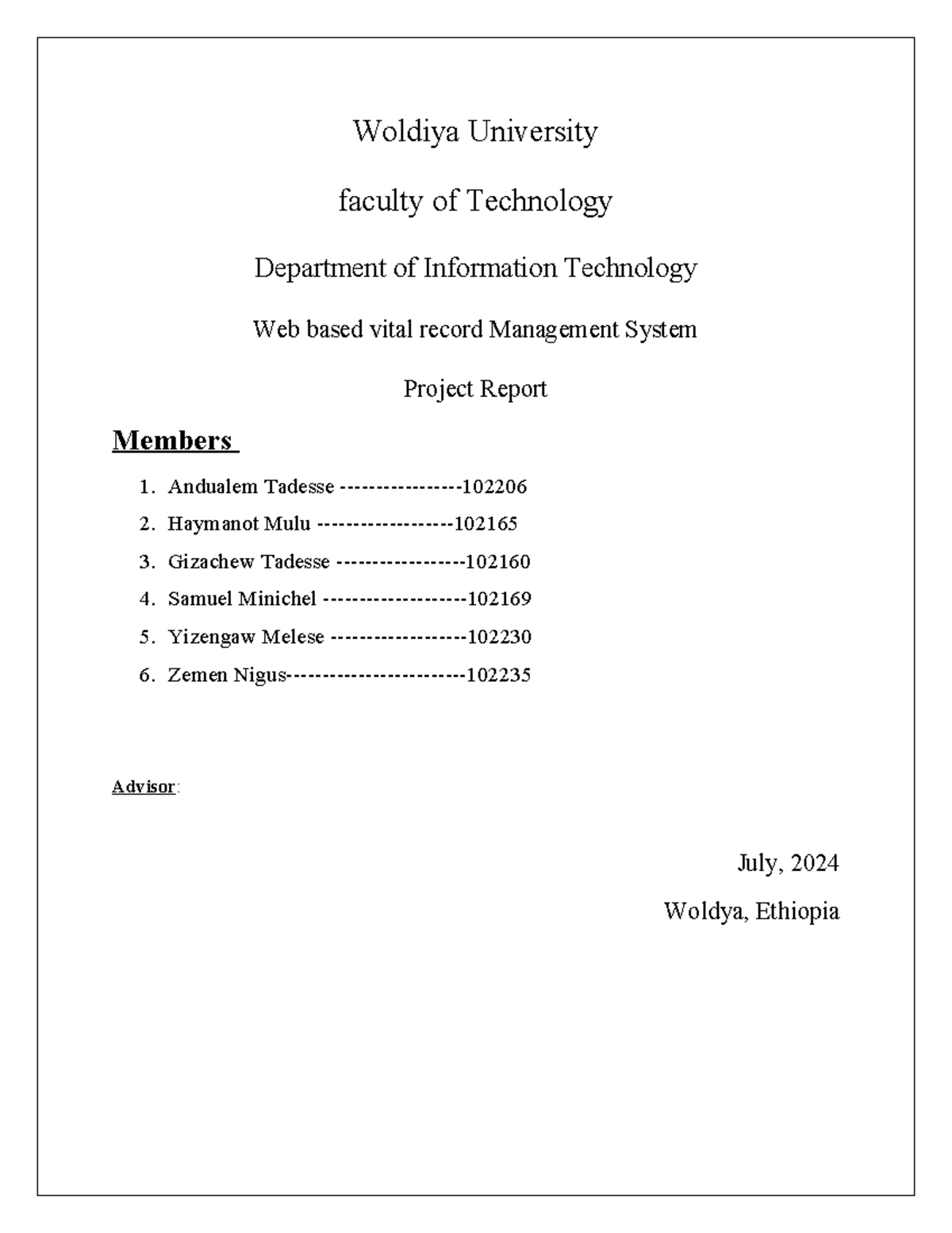 Final Project Report: Web-Based Vital Record Management System [IT 101 ...