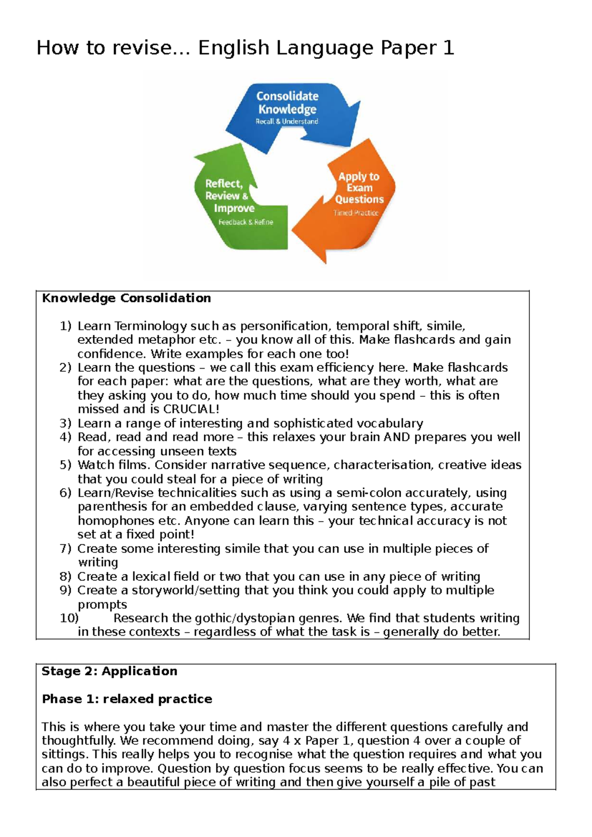 AQA English Language Paper 1 Revision Strategies and Tips - Studocu