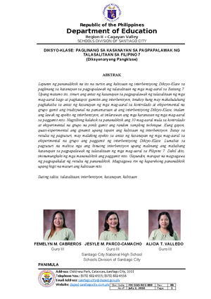Module Filipino 7 Quarter 2 - Mga Panitikan sa Panahon ng Katutubo ...