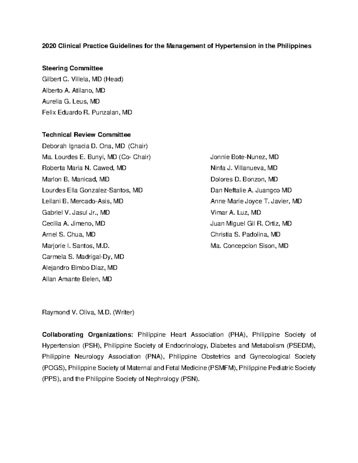 [CPG] 2020 Clinical Practice Guidelines for Hypertension Management in ...