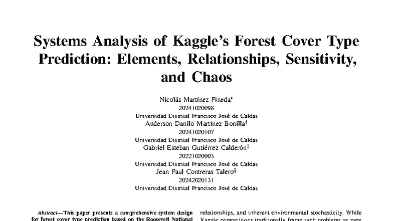 Workshop 2: Systems Analysis of Kaggle's Forest Cover Type Prediction ...