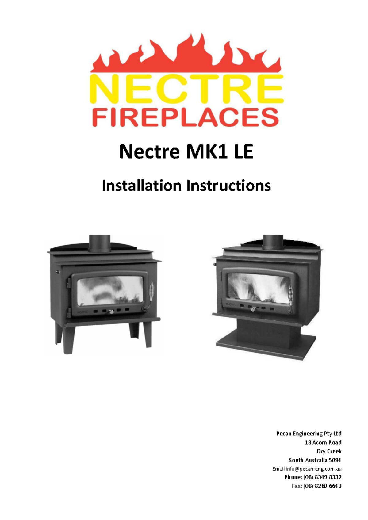Nectre MK1 LE Installation Instructions - Pecan Engineering Guide - Studocu