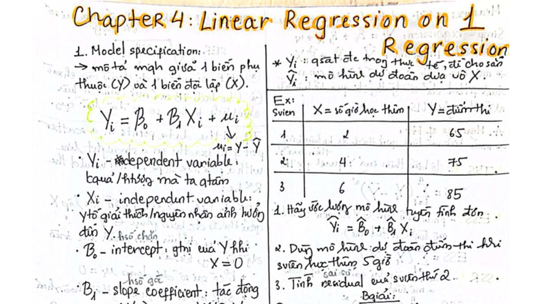 Chapter 4 & 5: Linear Regression Concepts and OLS Estimation (KTL) - Studocu