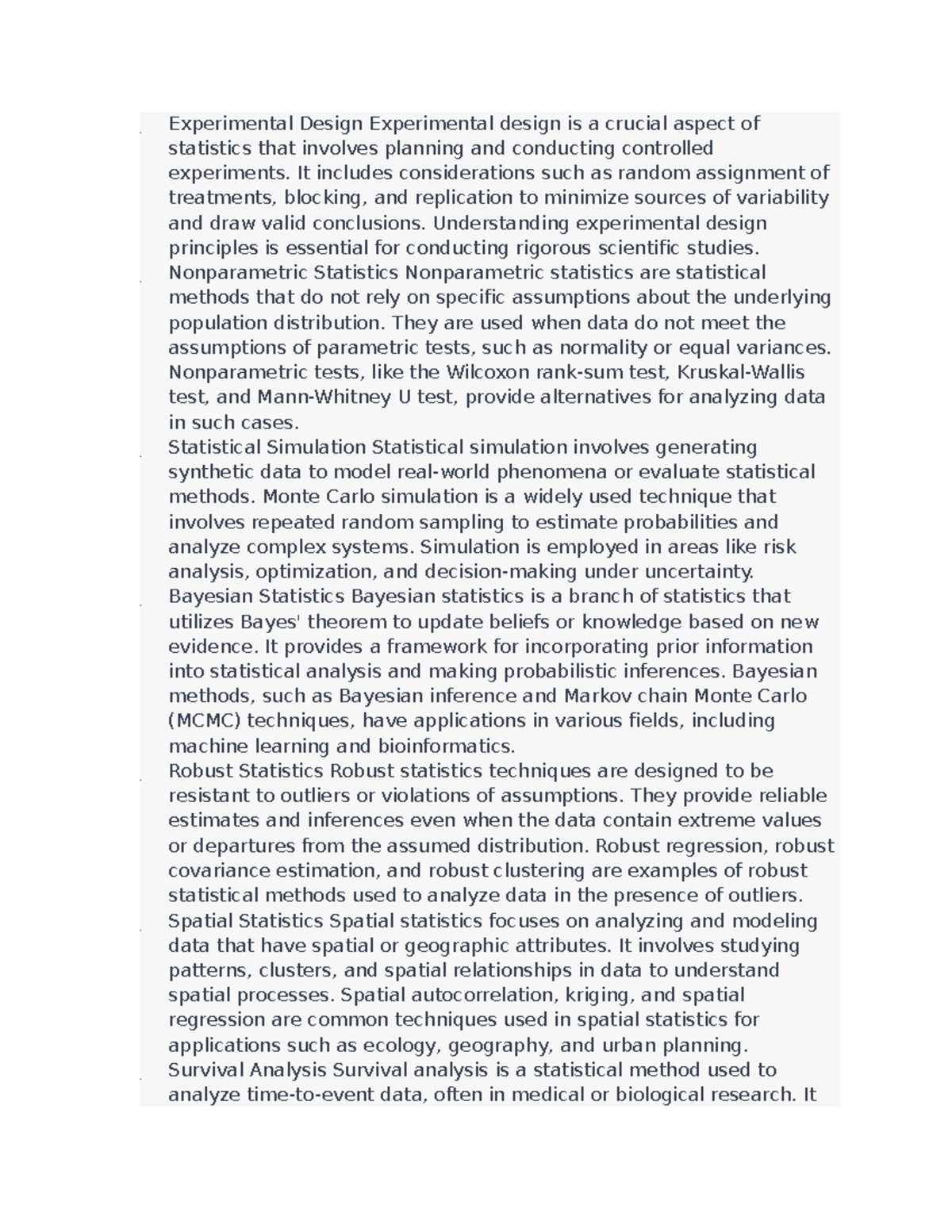 AP Statistics: Comprehensive Study Notes on Key Concepts - Studocu