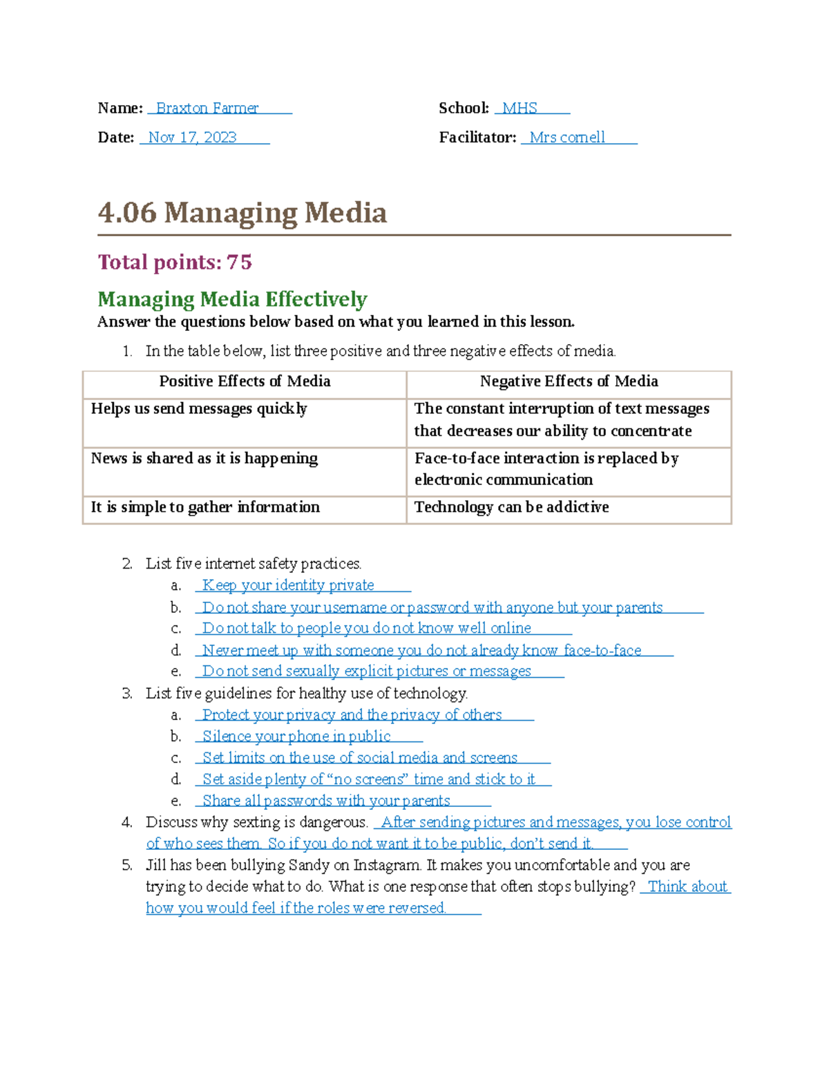 04-06 Managing Media Effectively: Insights and Guidelines - Studocu