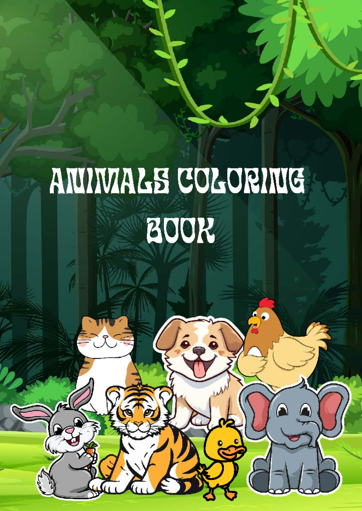 Animal Coloring BOOK - comes with uncolored materials - BSED Science ...