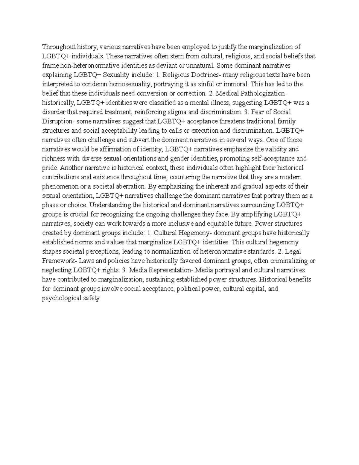 HIST 4 2: Examining Marginalization Narratives in History - Studocu