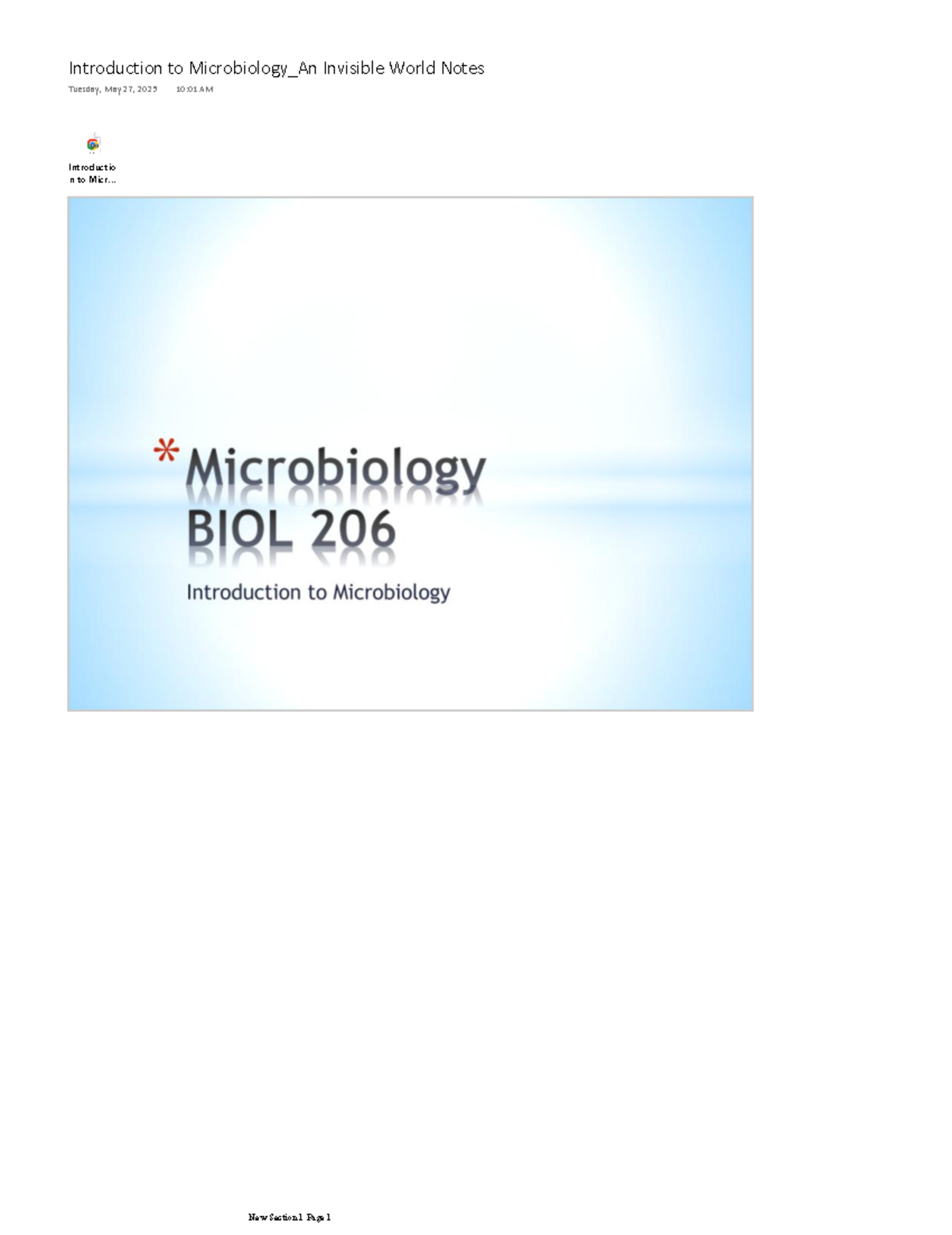 Microbiology Notes Compilation: Key Concepts Overview for Intro to ...