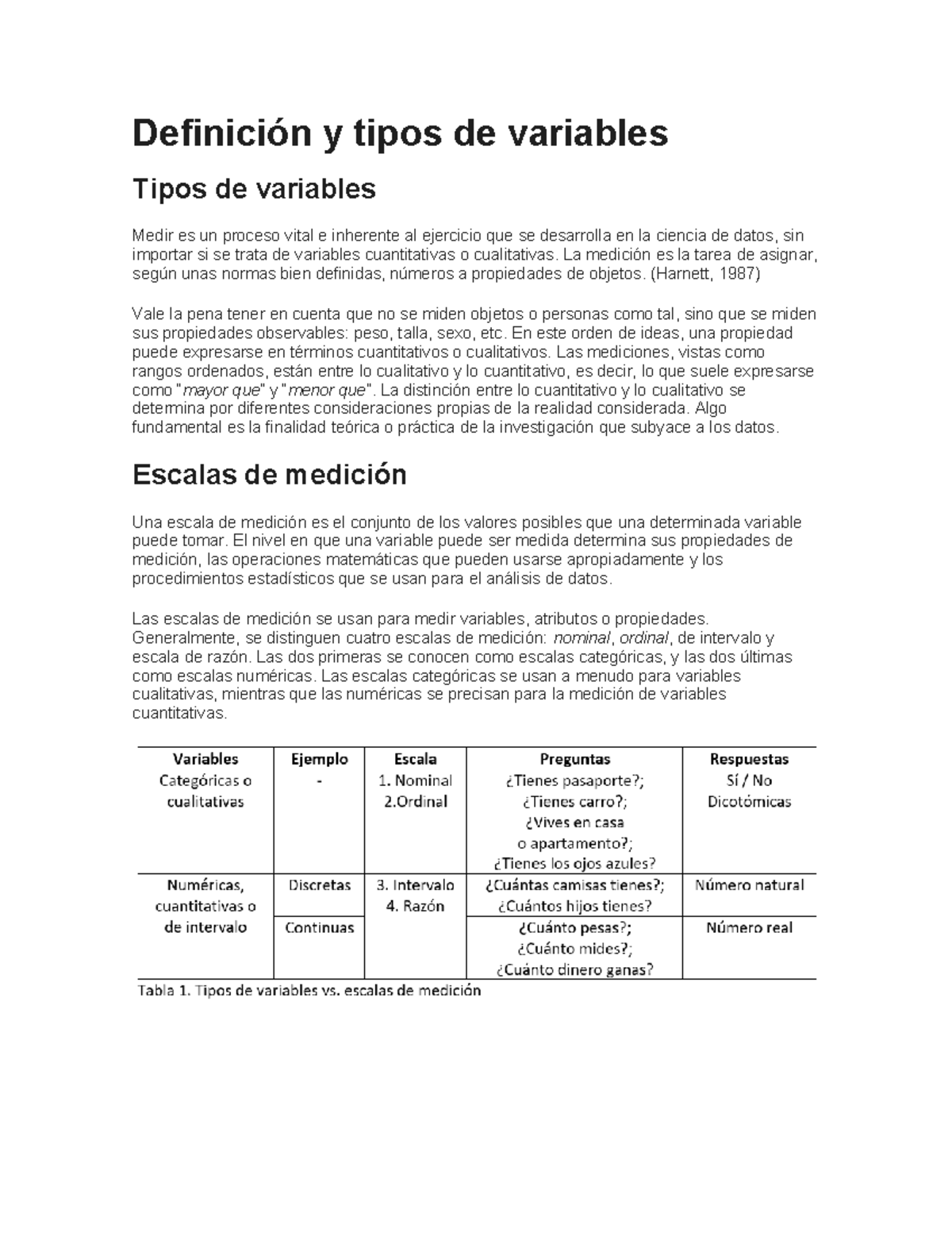 Definición y Tipos de Variables en Ciencia de Datos: Escalas de ...