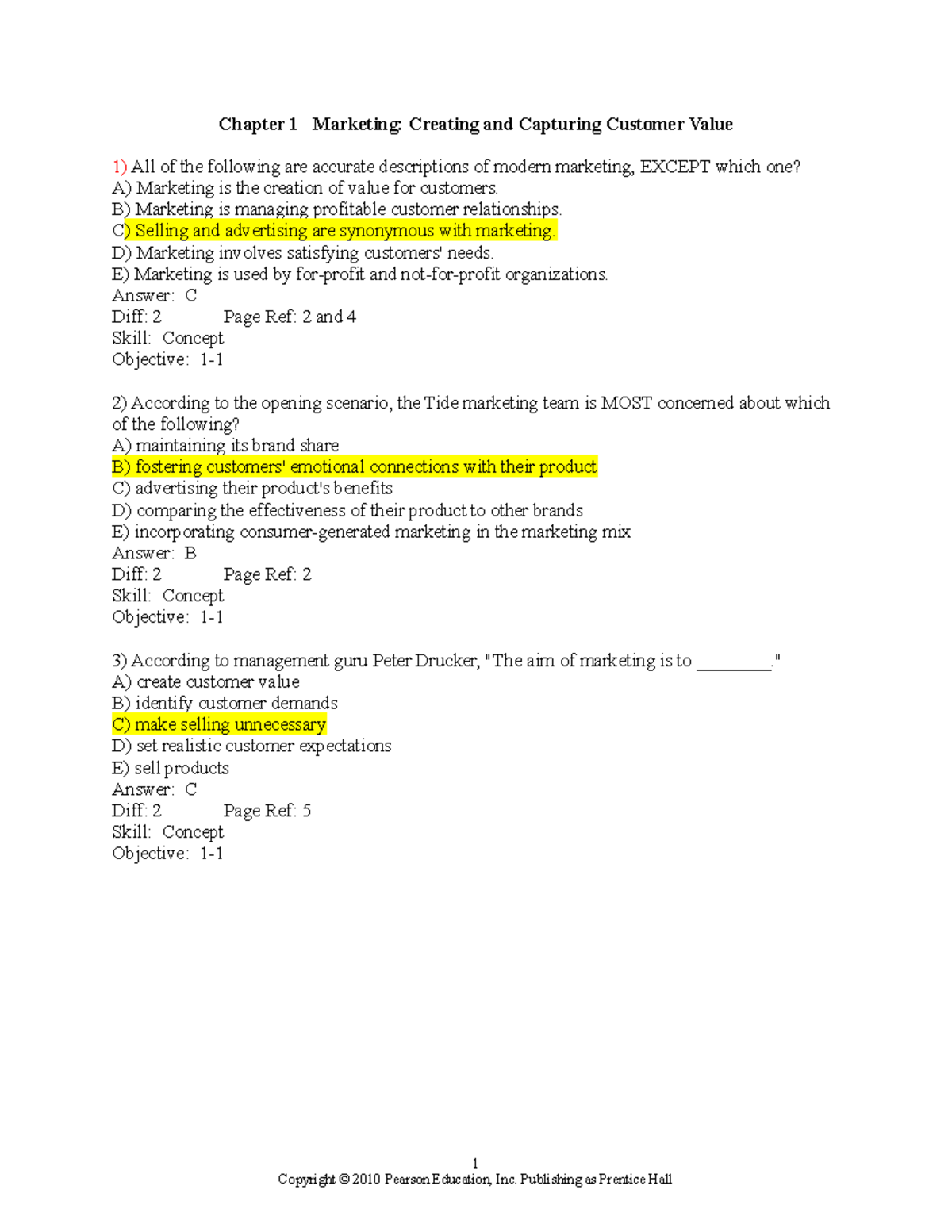 1 11 October 2019, questions and answers - Chapter 1 Marketing ...