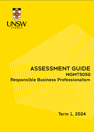 MGMT5050 Course Outline - UNSW Business School Course Outline MGMT5050 ...