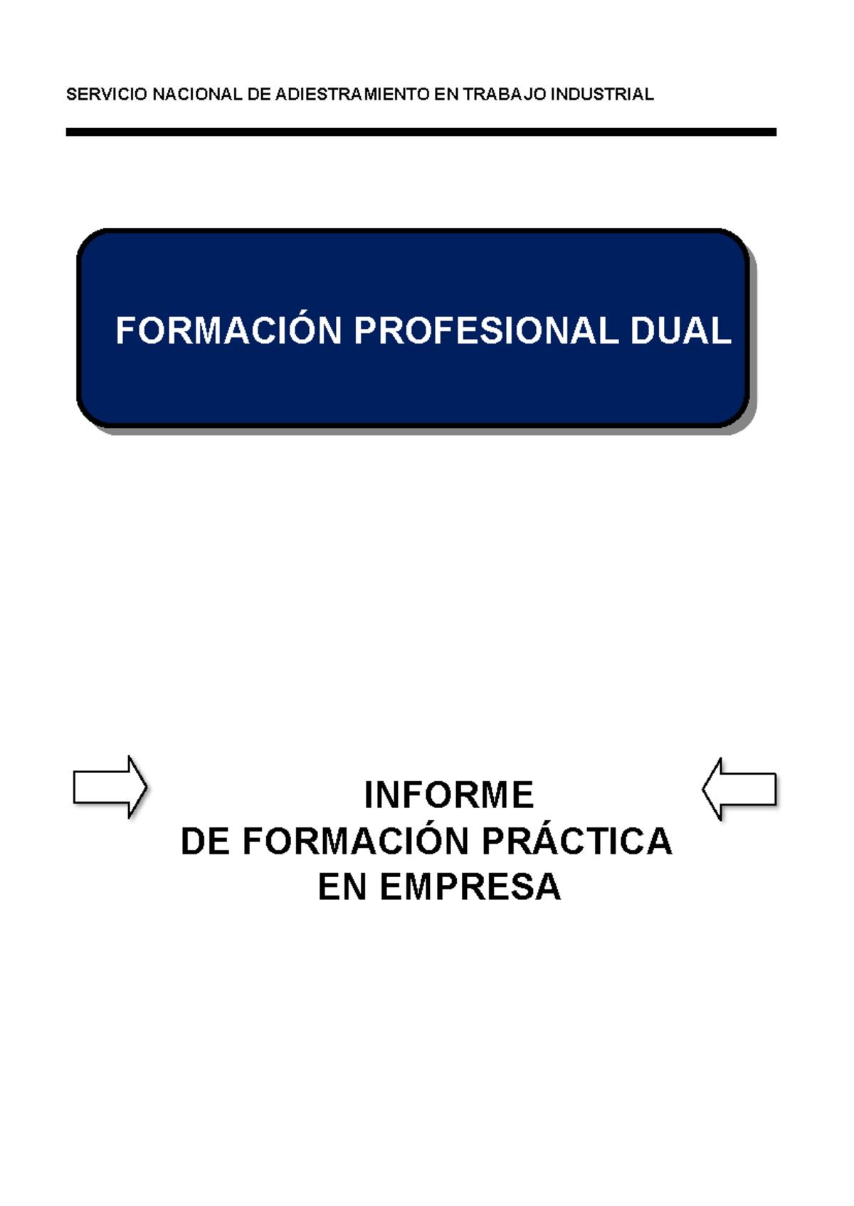 Informe de Formación Práctica en Empresa - SENATI MMA 5 - Studocu