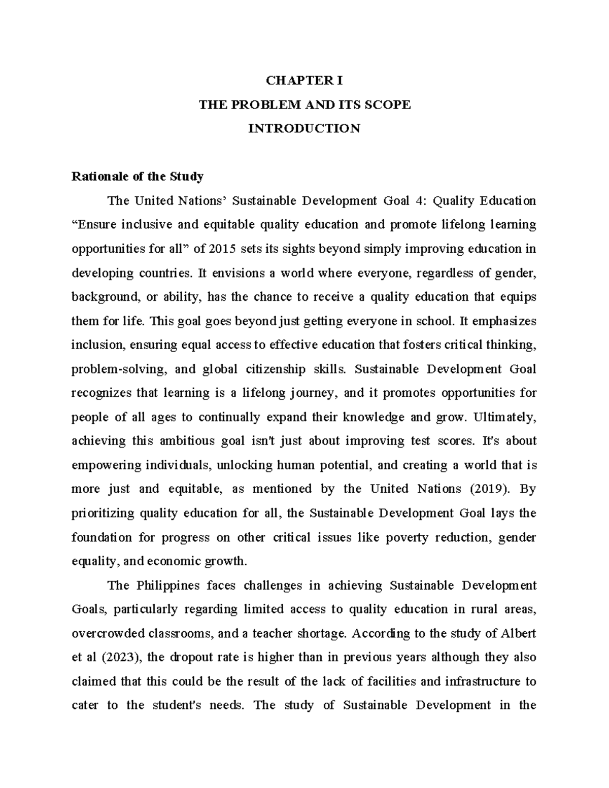 Rationale revised(not final) - CHAPTER I THE PROBLEM AND ITS SCOPE ...