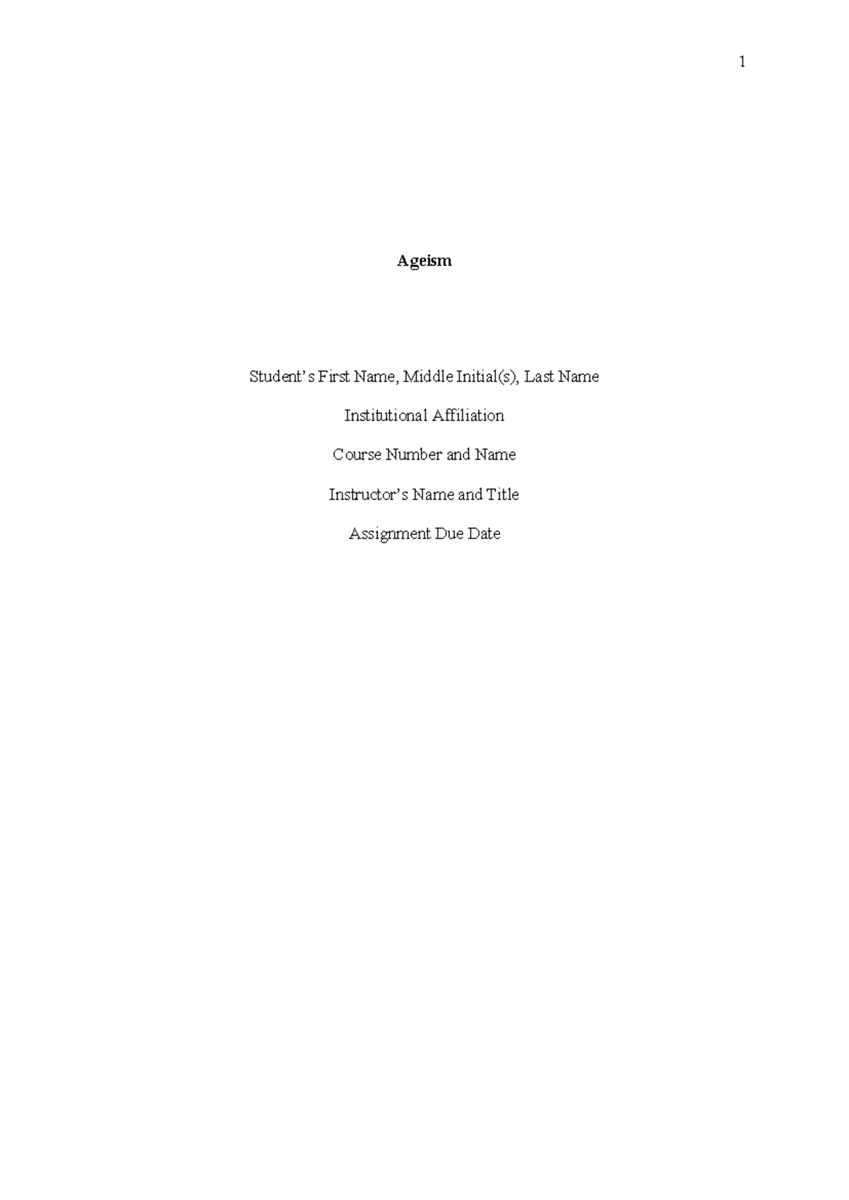 Ageism vs. Racism and Sexism: Understanding Discrimination Dynamics ...