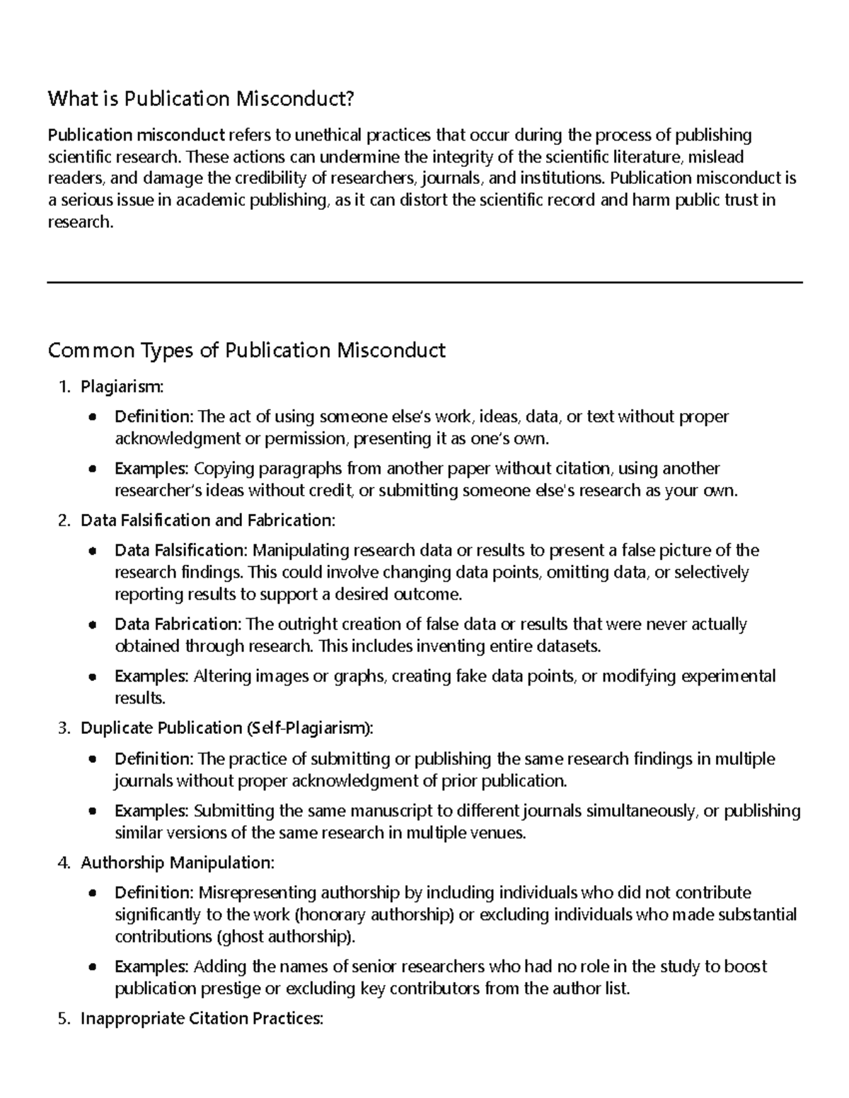 Publication misconduct - What is Publication Misconduct? Publication ...