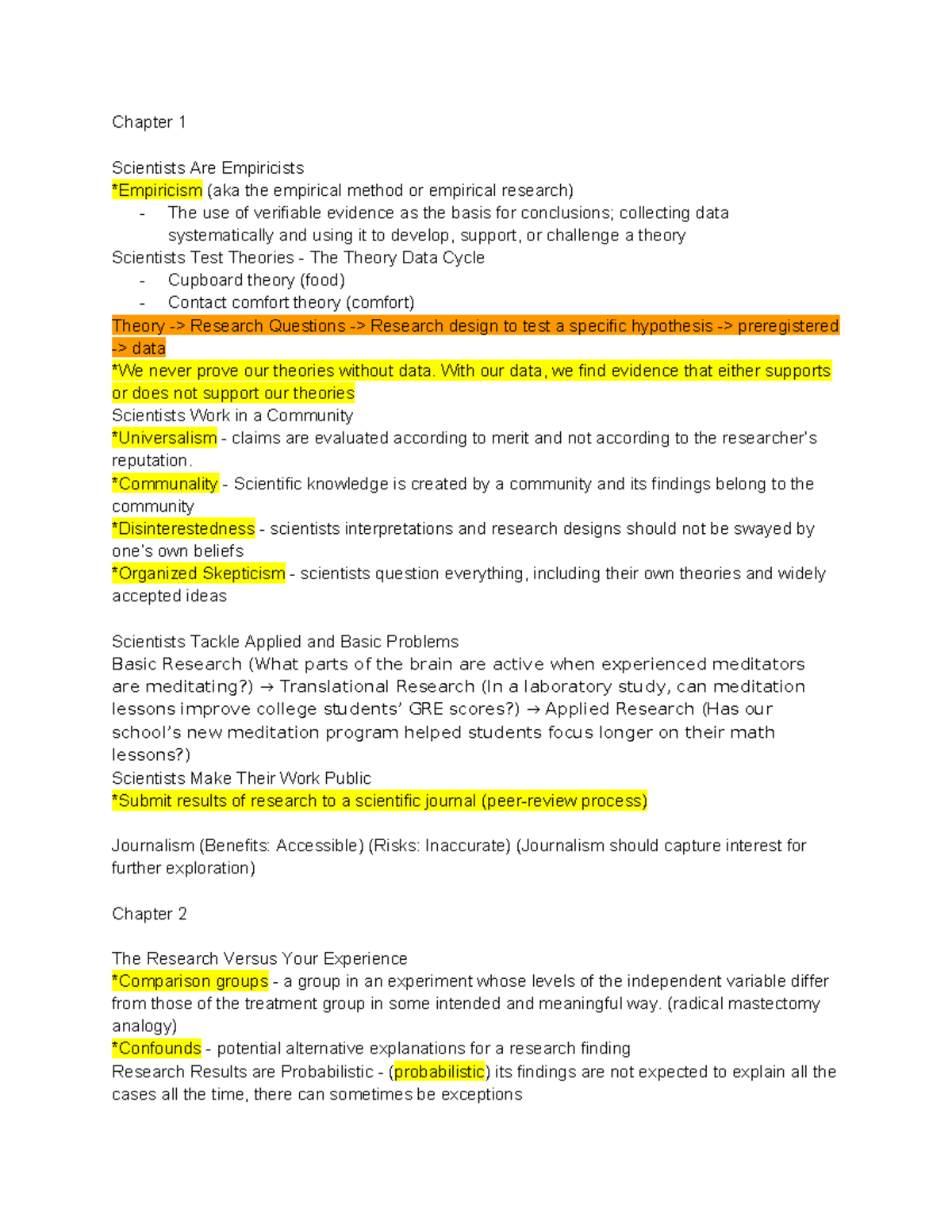 Research Methods and Ethical Considerations in Psychology (PSYC 101 ...