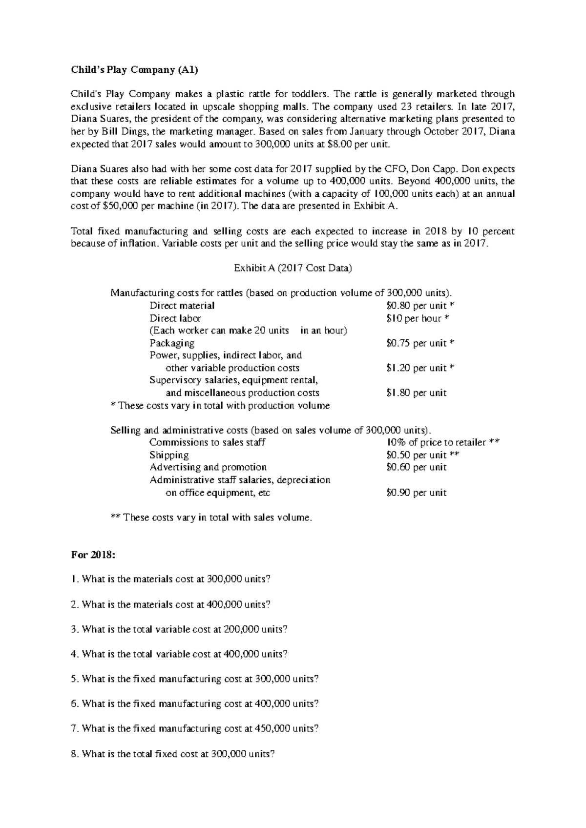 Funções administrativas : 042-Child's Play(A1) Class exercise - Child’s ...