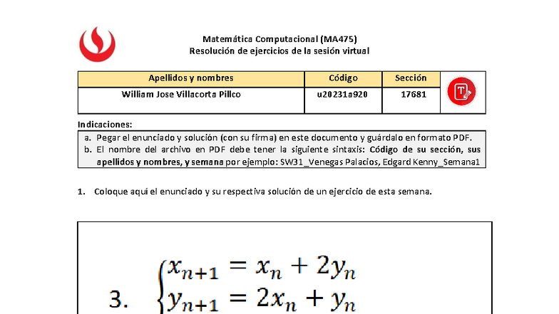 5835 Quiroz Villafuerte, Albert Stheven Semana 13 - MA4 75 1 Matemática ...
