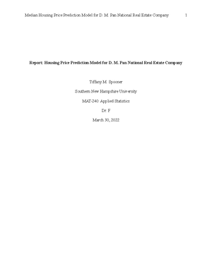 MAT 240 Project Two - Grade: A - Regional vs. National Housing Price ...