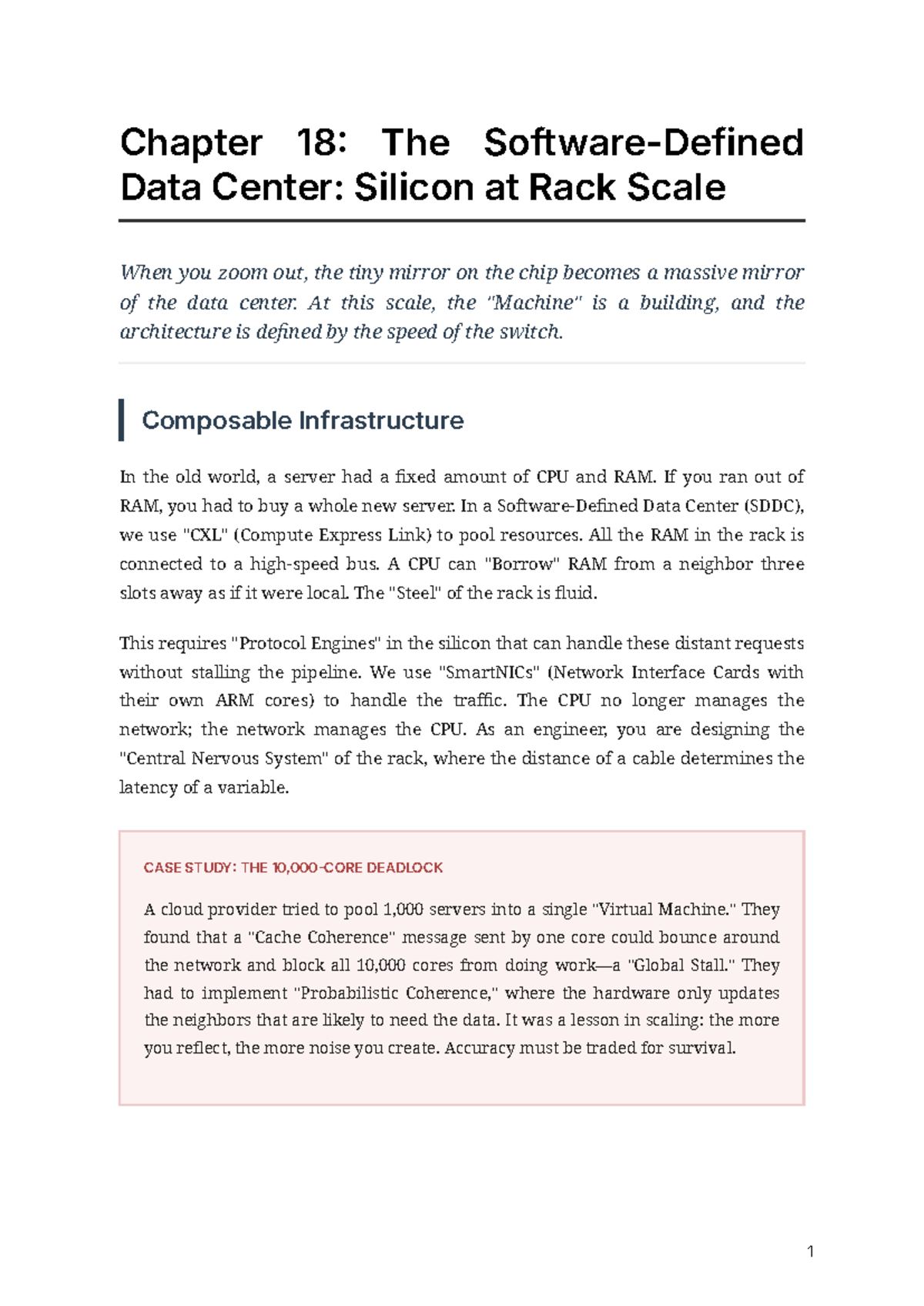 Chapter 18: The Software-Defined Data Center at Rack Scale - Studocu