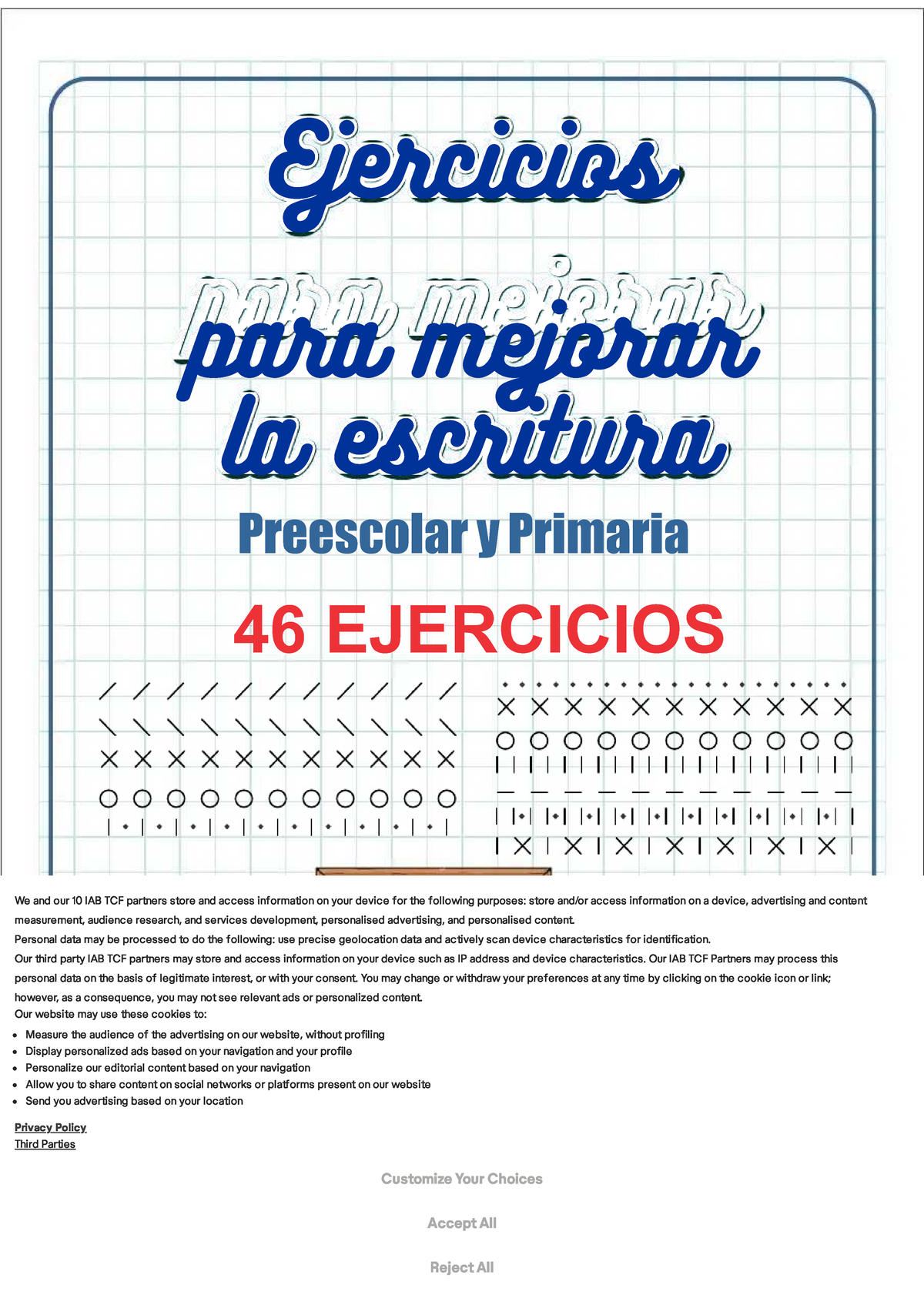 Ejercicios para Mejorar la Escritura en Preescolar y Primaria ME2020-1 ...