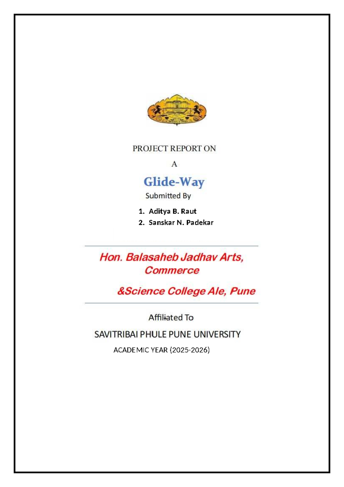 Glideway Project 1: Digital Transport System Development - Studocu